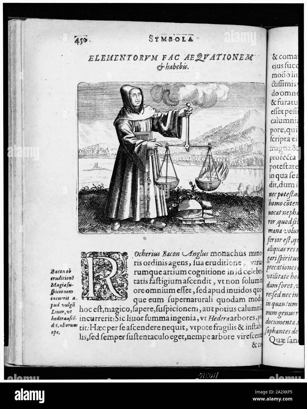 Roger bacon conducting an experiment Stock Photo - Alamy