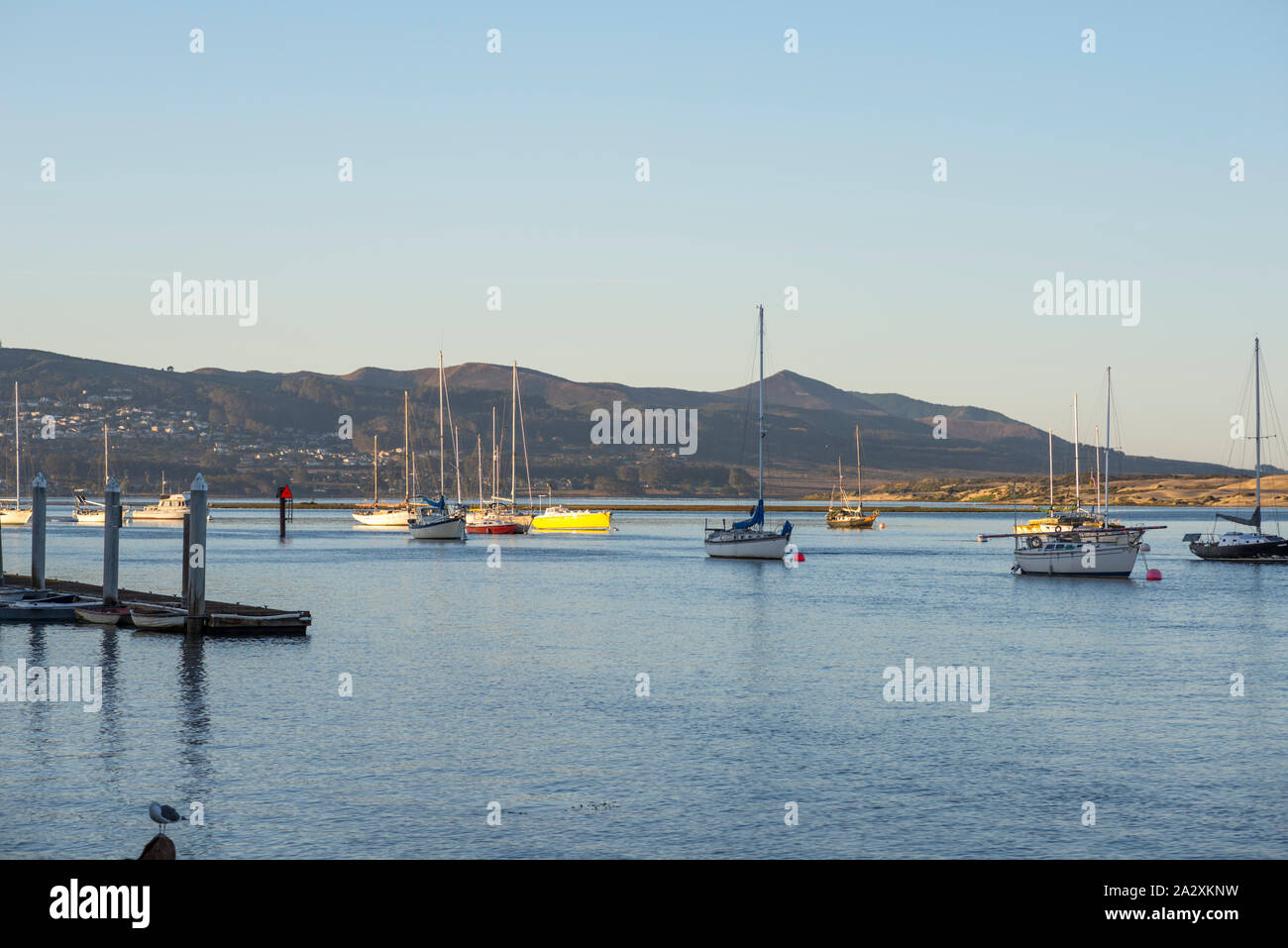 Morro Bay Harbor. Morro Bay, California, USA Stock Photo - Alamy