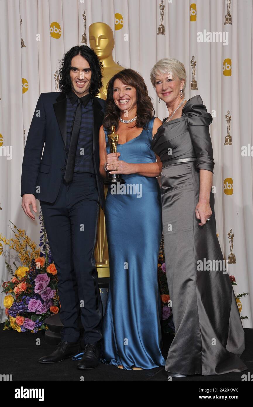 LOS ANGELES, CA. February 27, 2011: Susanne Bier with Russell Brand ...