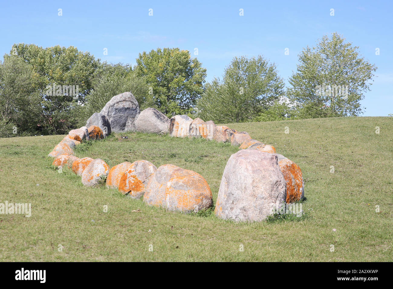 Traditional viking rocks at Gmili Stock Photo - Alamy