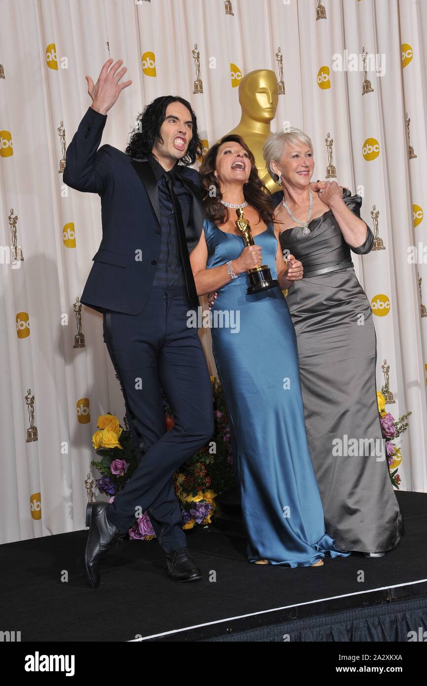LOS ANGELES, CA. February 27, 2011: Susanne Bier with Russell Brand ...
