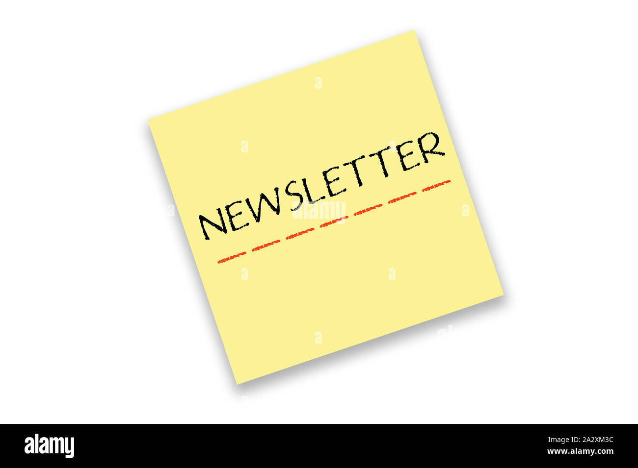 Note NEWSLETTER Paper Stock Photo - Alamy