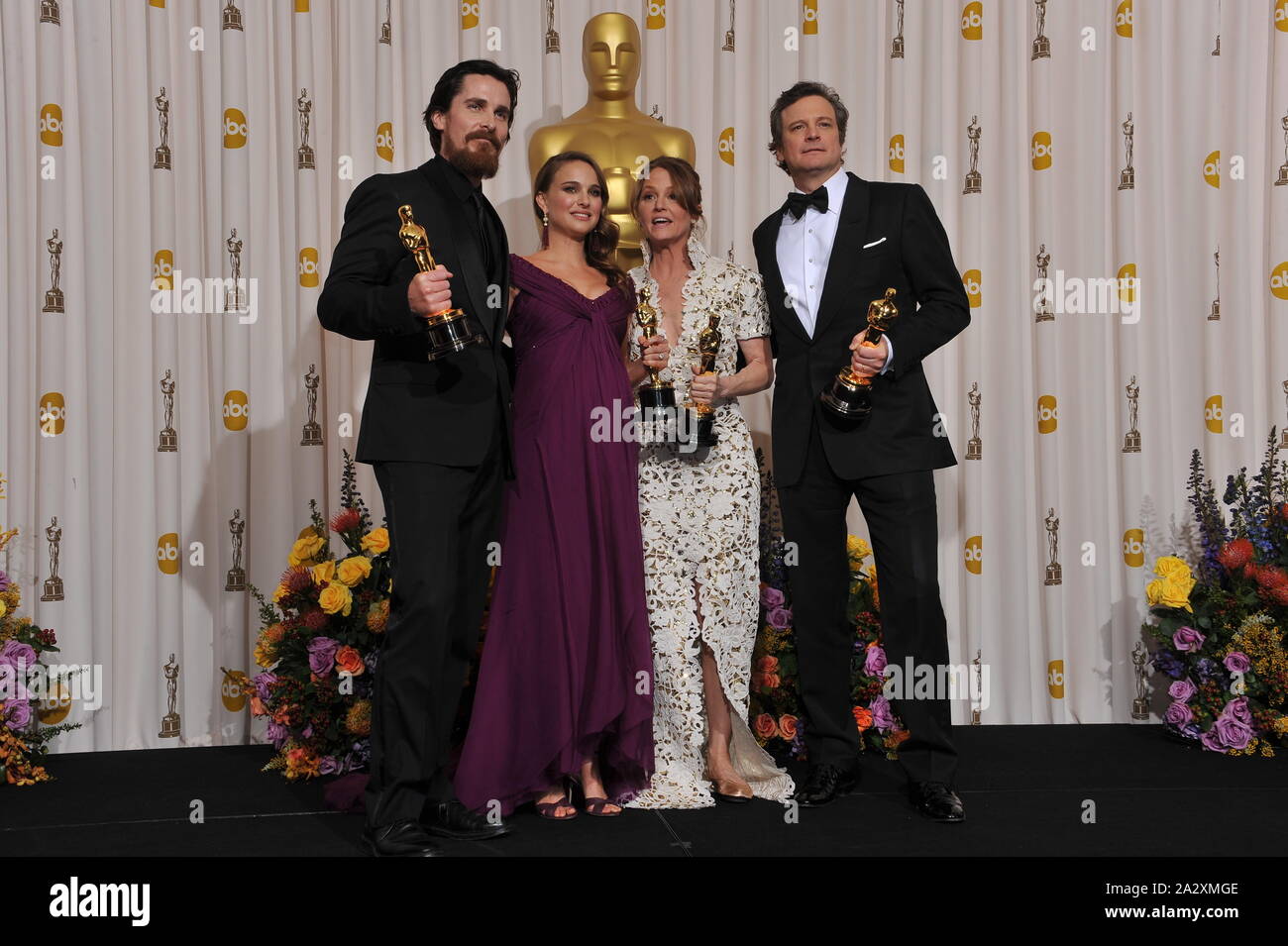 LOS ANGELES, CA. February 27, 2011: Christian Bale & Natalie Portman ...