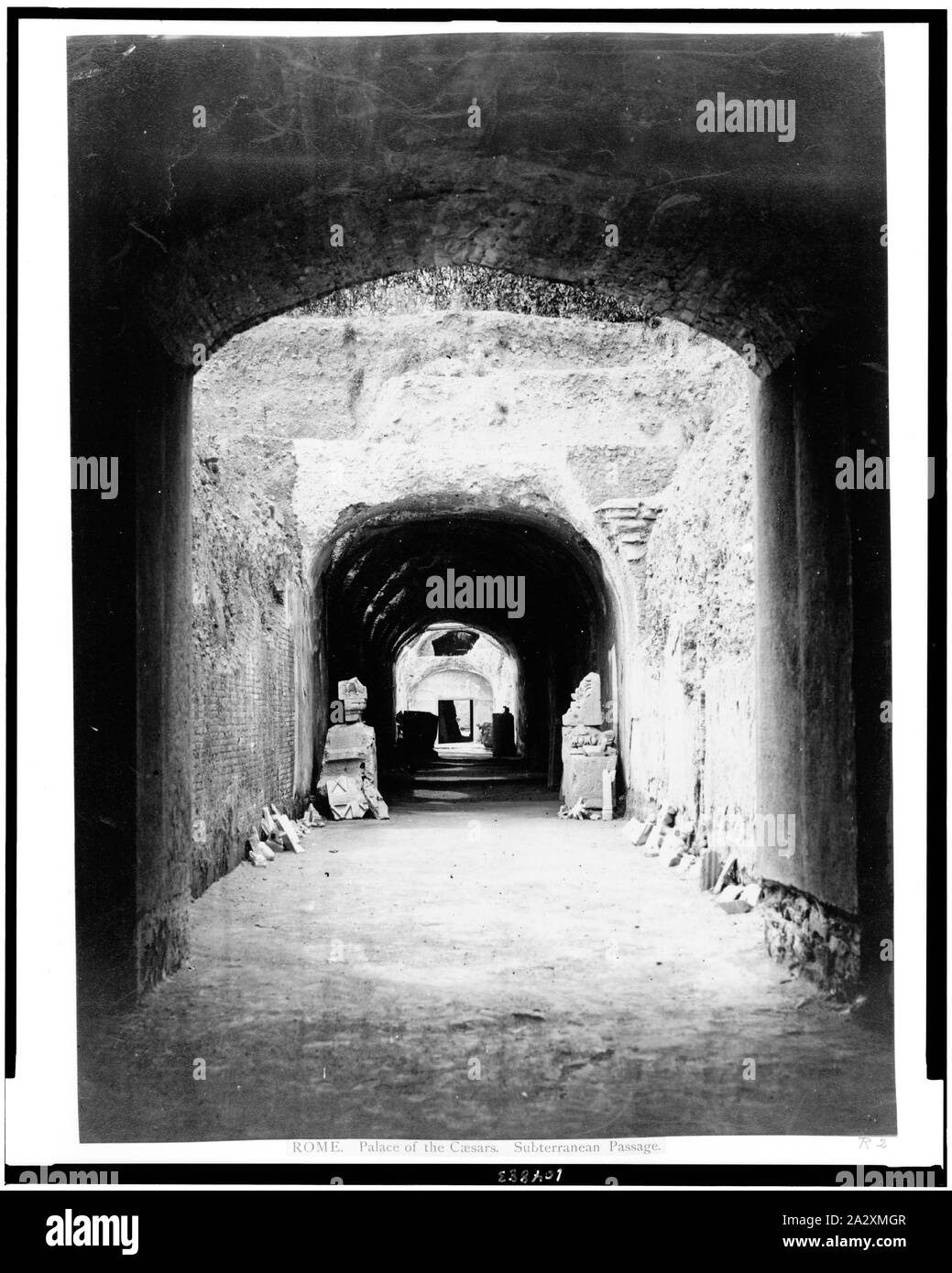 Rome. Palace of the Caesars. Subterranean passage Stock Photo - Alamy