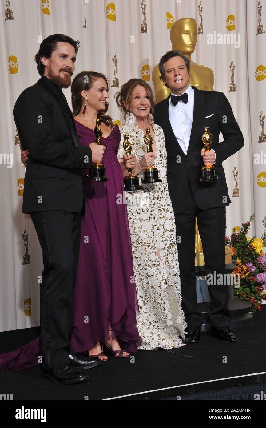 LOS ANGELES, CA. February 27, 2011: Christian Bale & Natalie Portman ...