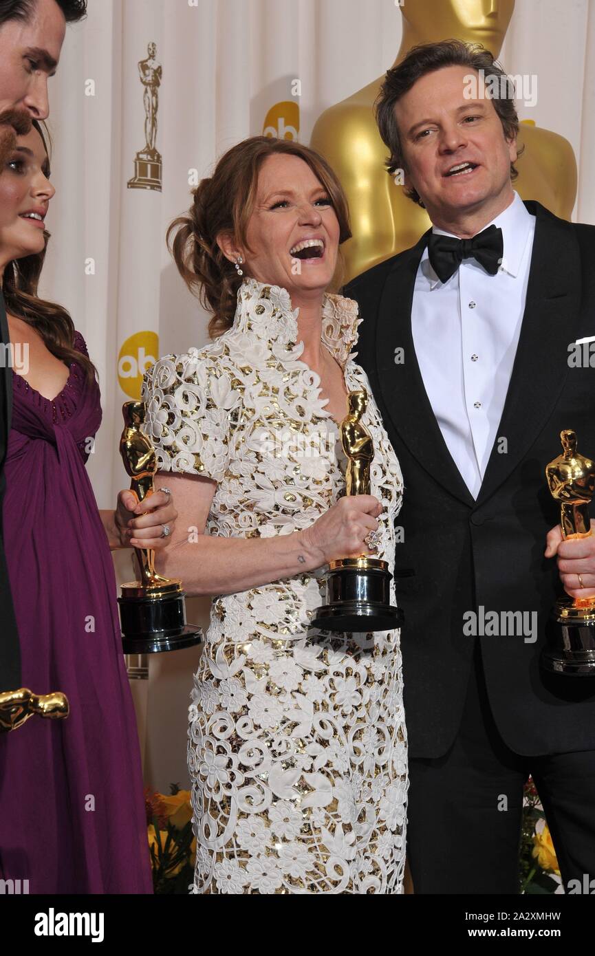 LOS ANGELES, CA. February 27, 2011: Melissa Leo & Colin Firth at the ...