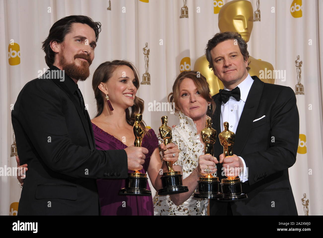 LOS ANGELES, CA. February 27, 2011: Christian Bale & Natalie Portman ...