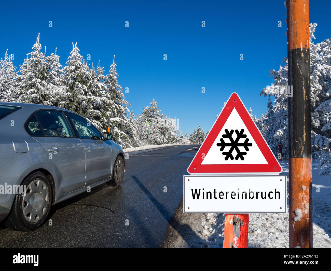 Attention winter onset Stock Photo - Alamy