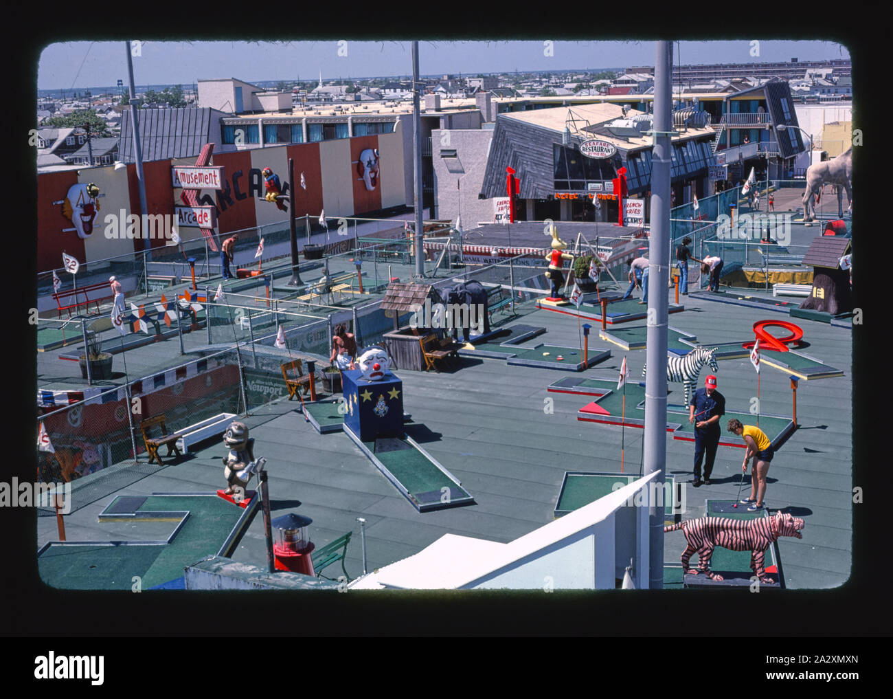 Rooftop Golf above, Seaside Heights, New Jersey Stock Photo - Alamy