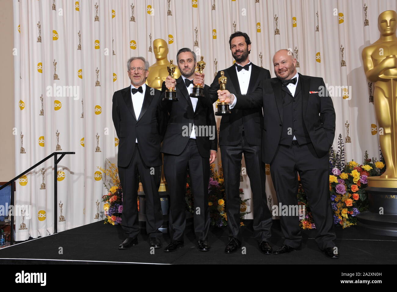 LOS ANGELES, CA. February 27, 2011: Steven Spielberg (left) with The ...
