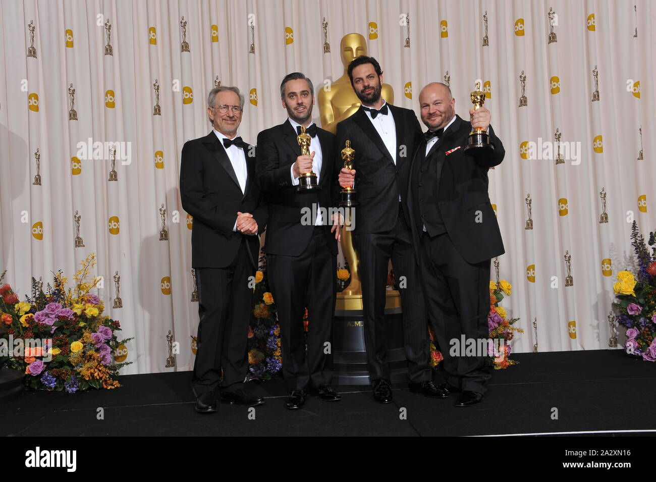 LOS ANGELES, CA. February 27, 2011: Steven Spielberg (left) with The ...