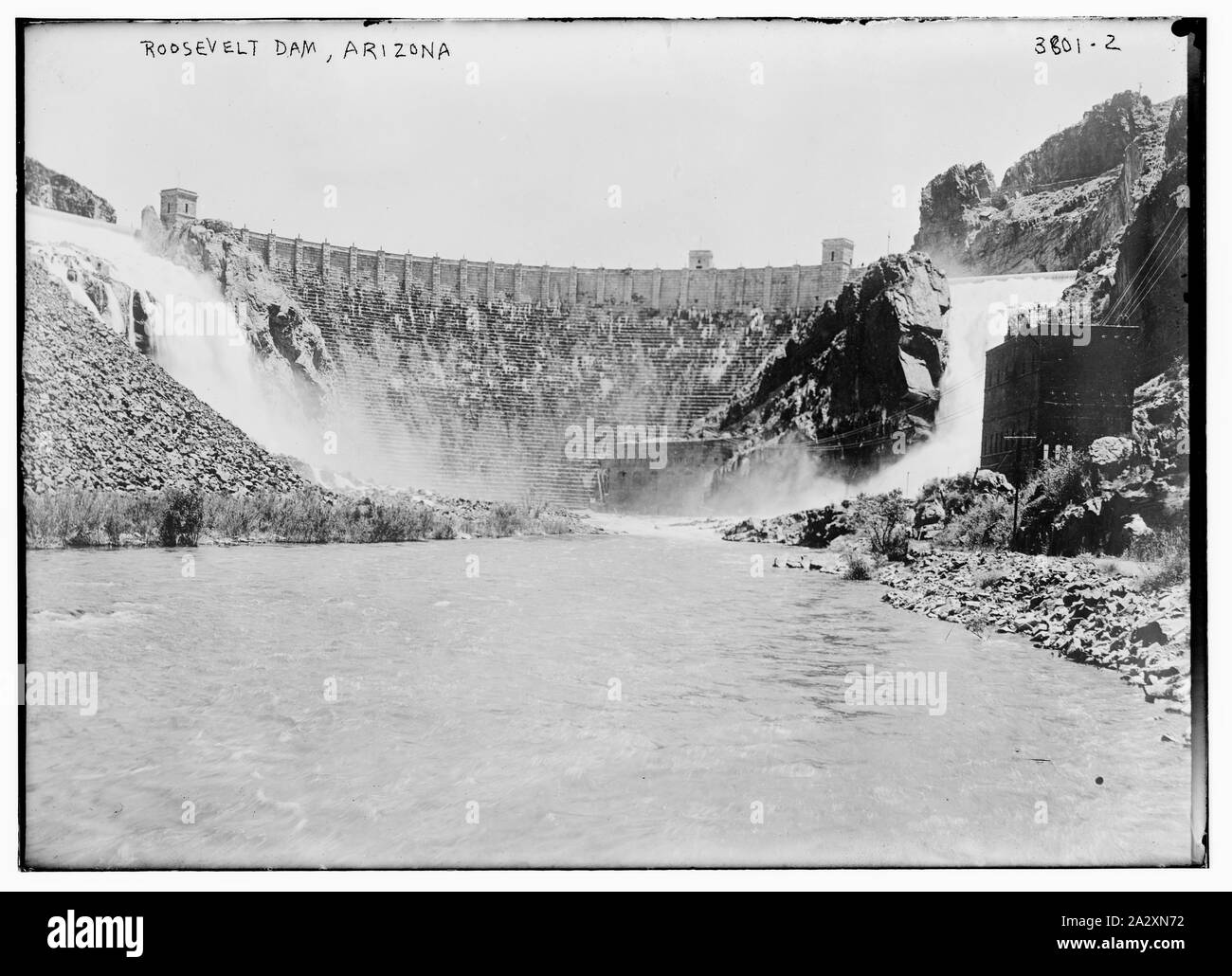 Roosevelt dam Black and White Stock Photos & Images - Alamy