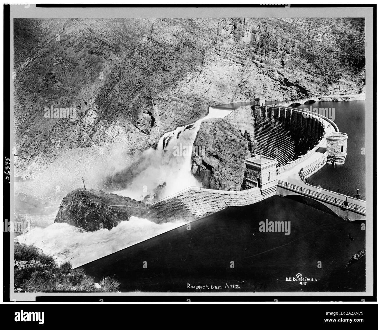 Roosevelt dam Black and White Stock Photos & Images - Alamy