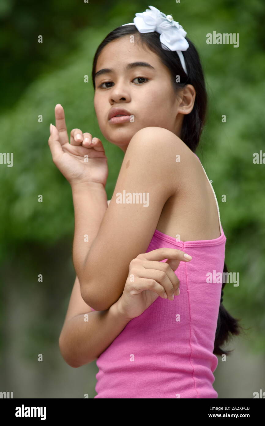 Bashful teen hi-res stock photography and images - Alamy