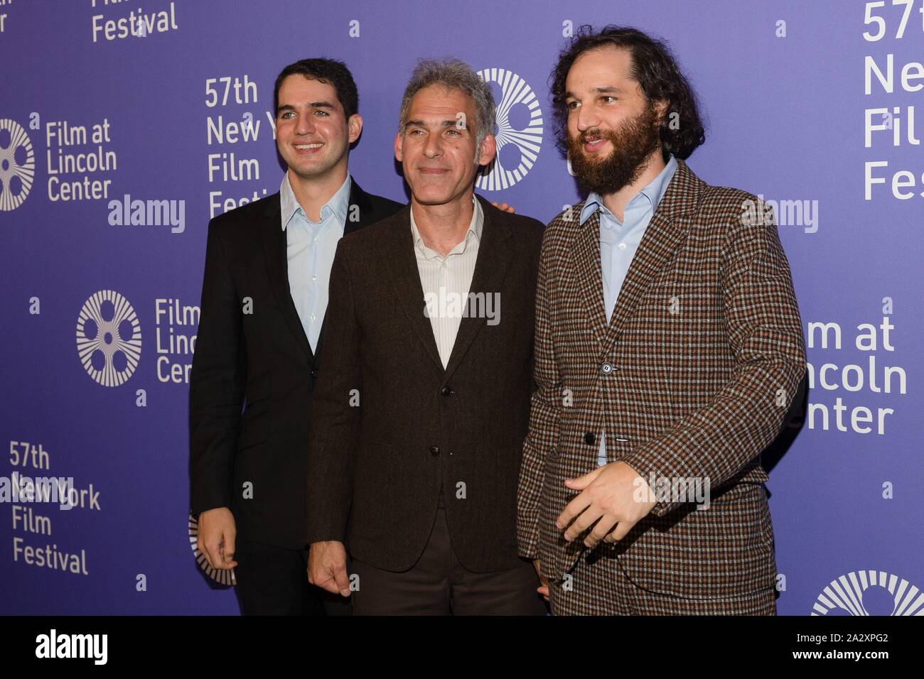 New York, NY, USA. 3rd Oct, 2019. Benny Safdie, Ronnie Bronstein, Josh ...