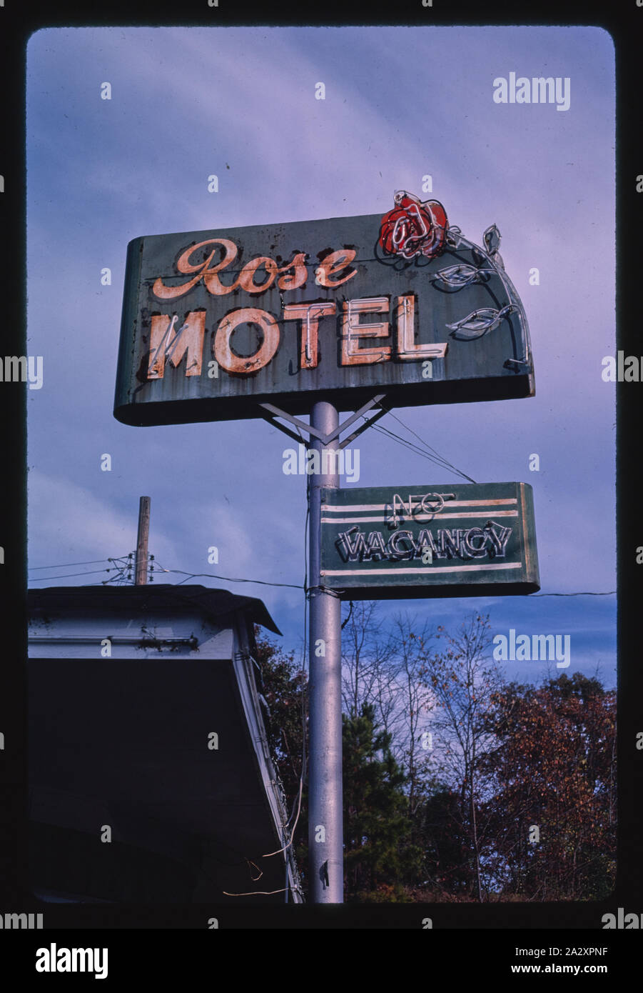 Rose Motel sign, Clarksville, Arkansas Stock Photo - Alamy