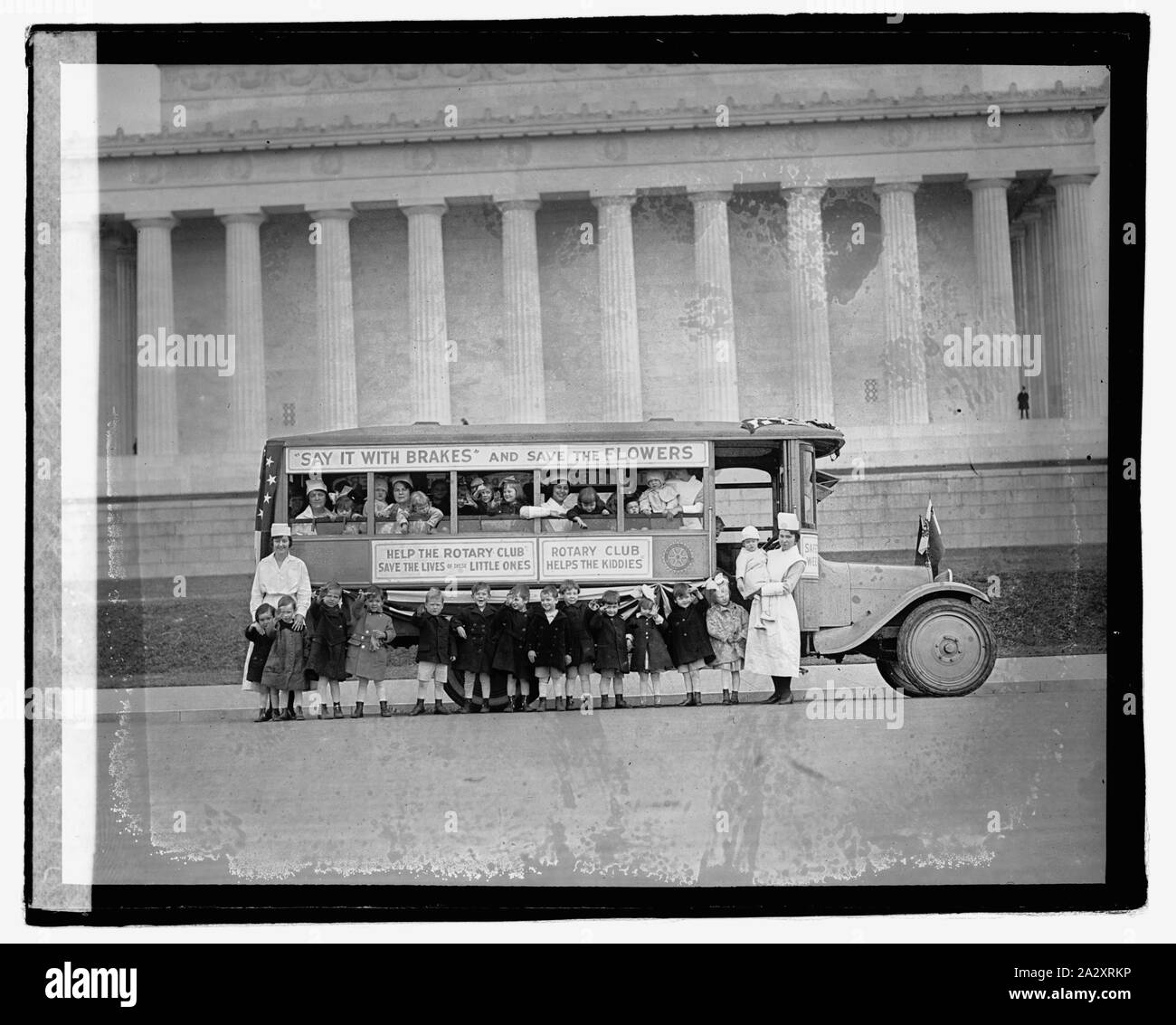 Rotary club bus Stock Photo - Alamy