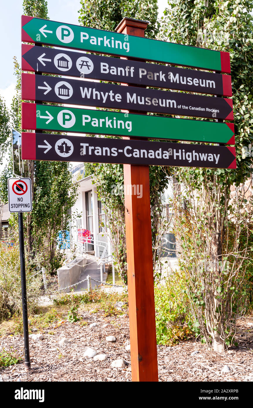 Banff town sign hi-res stock photography and images - Alamy