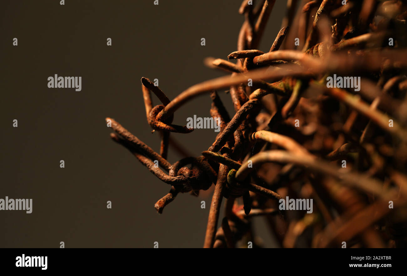 Barbed wire wrap hi-res stock photography and images - Alamy