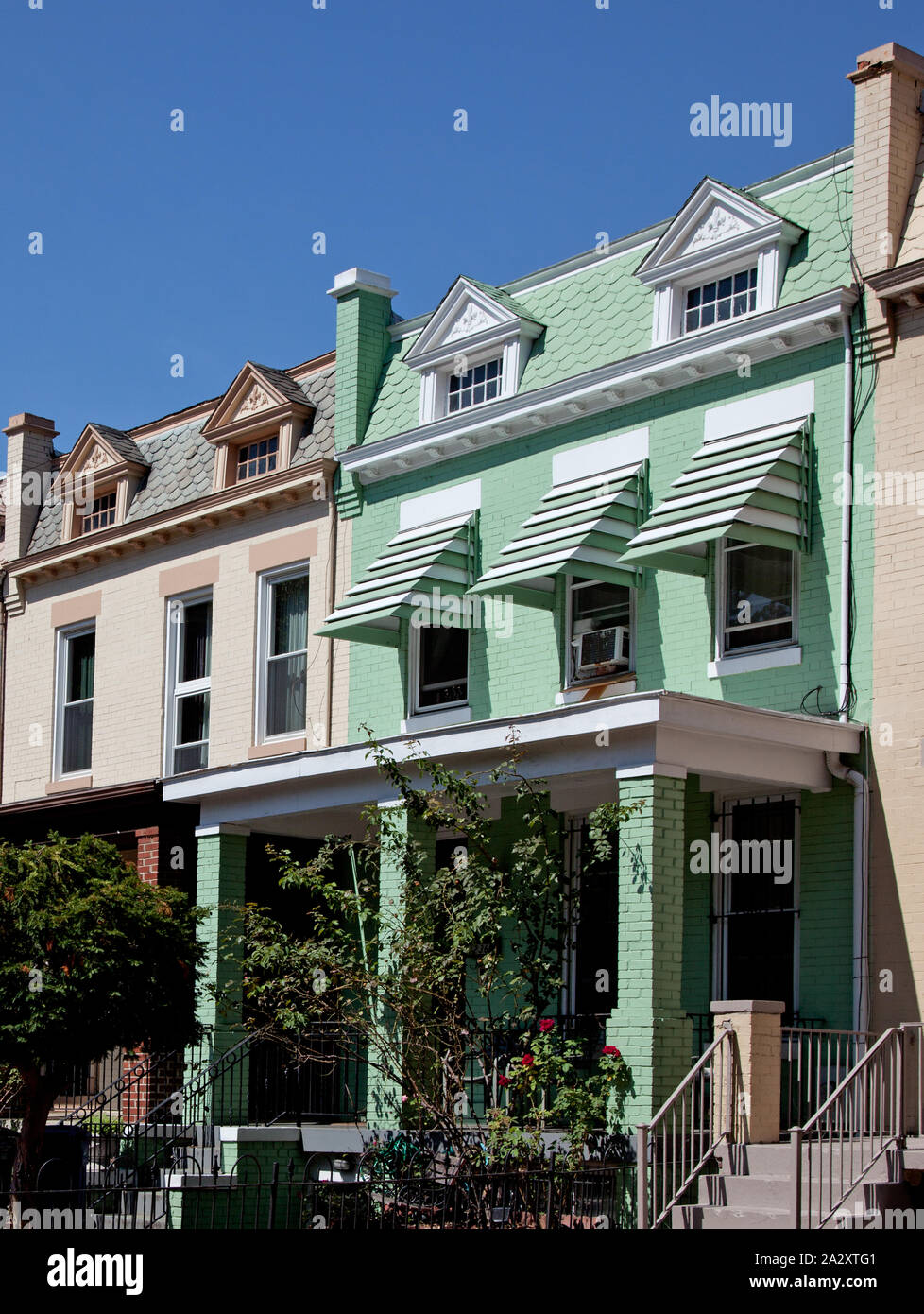 Row houses, 1200 block of Maryland Ave., NE, Washington, D.C Stock ...