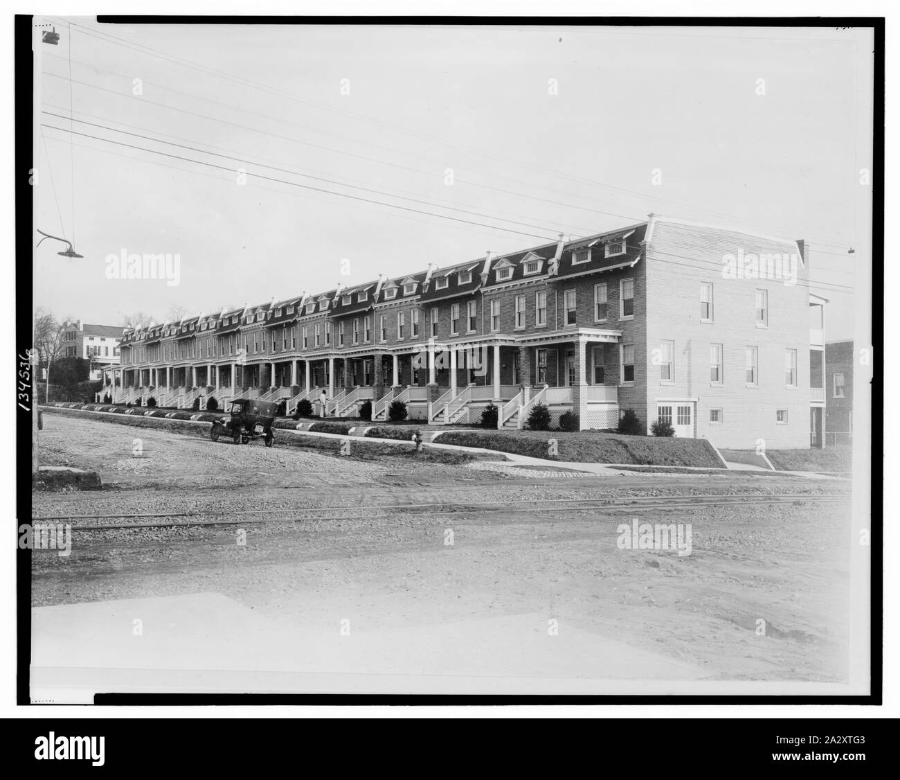 Row houses in the 5500 block of 13th St. N.W., Washington, D.C Stock ...