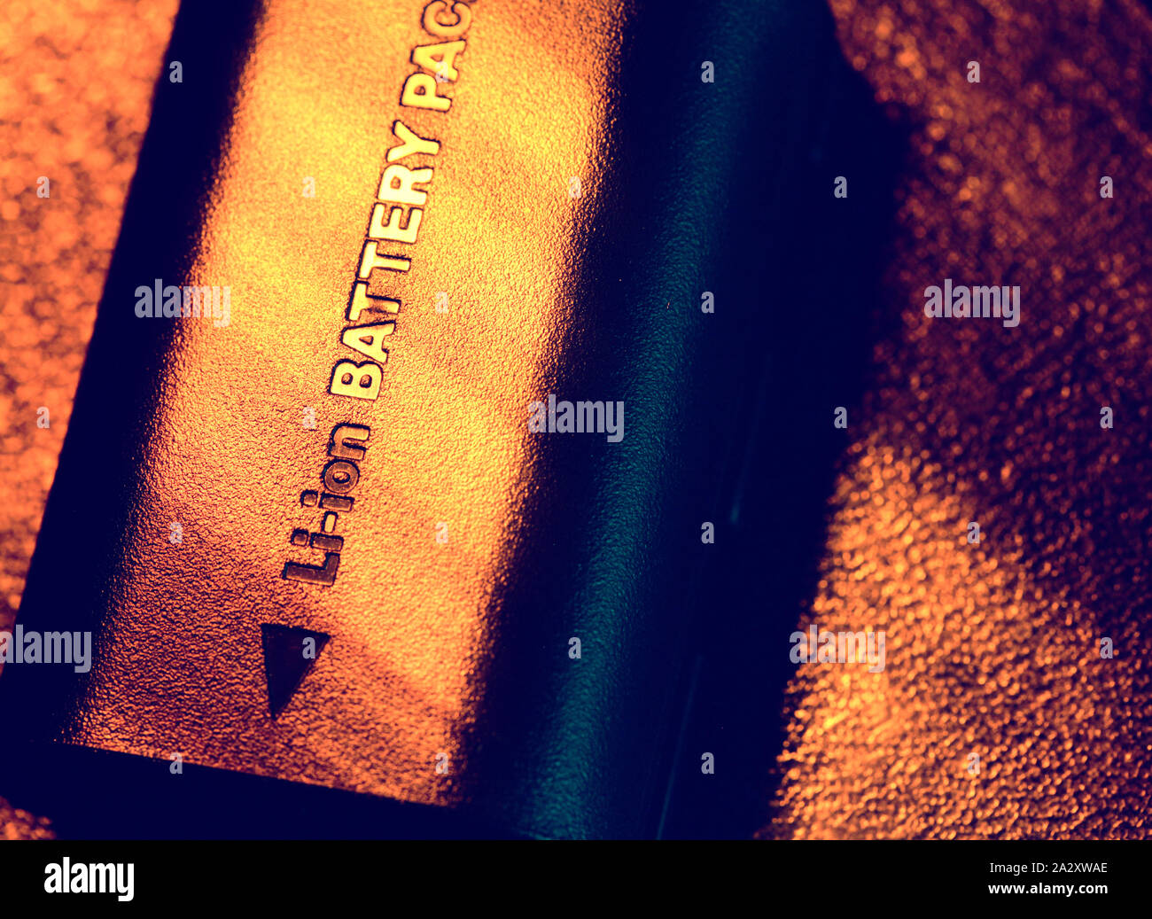 Close up of a battery pack Stock Photo - Alamy