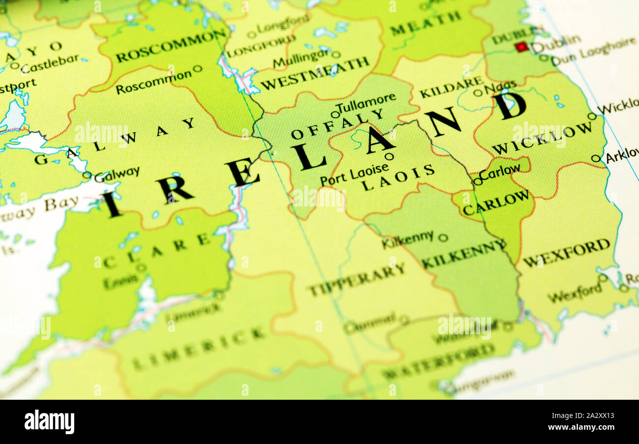 Map of ireland regions hi-res stock photography and images - Alamy