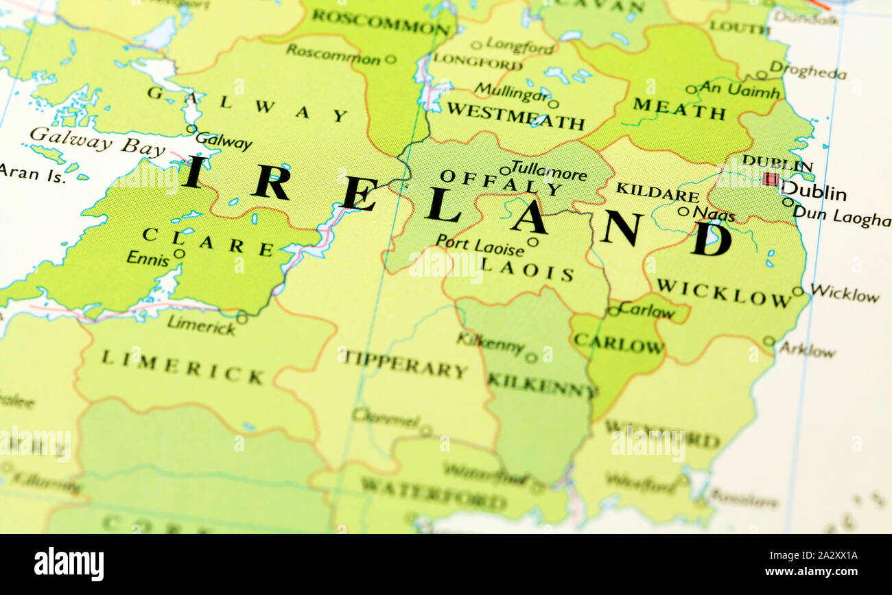 Map of ireland regions hi-res stock photography and images - Alamy