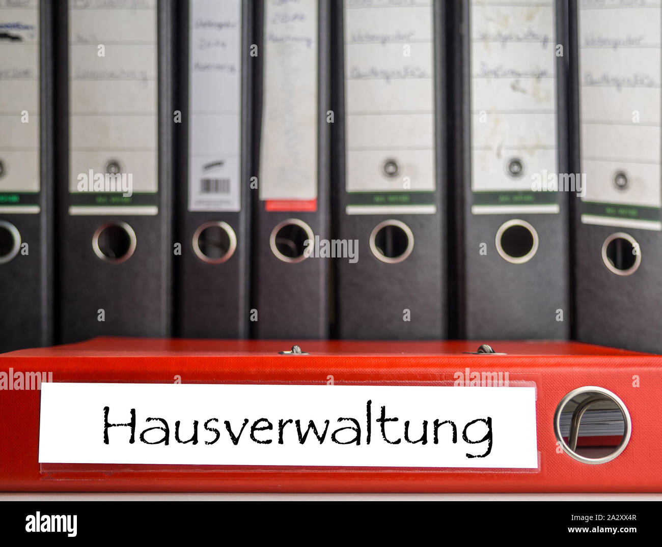 Property management file folder Stock Photo - Alamy