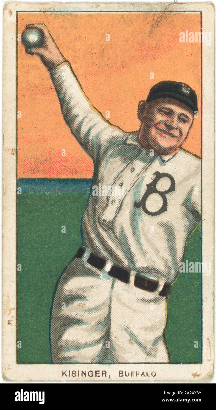 Rube Kissinger, Buffalo Team, baseball card portrait Stock Photo - Alamy