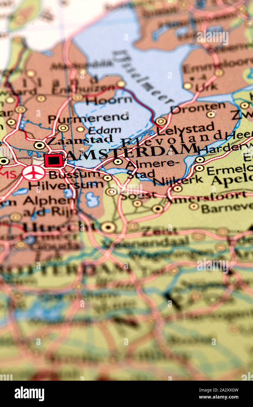 Netherlands world earth planet map hi-res stock photography and images ...