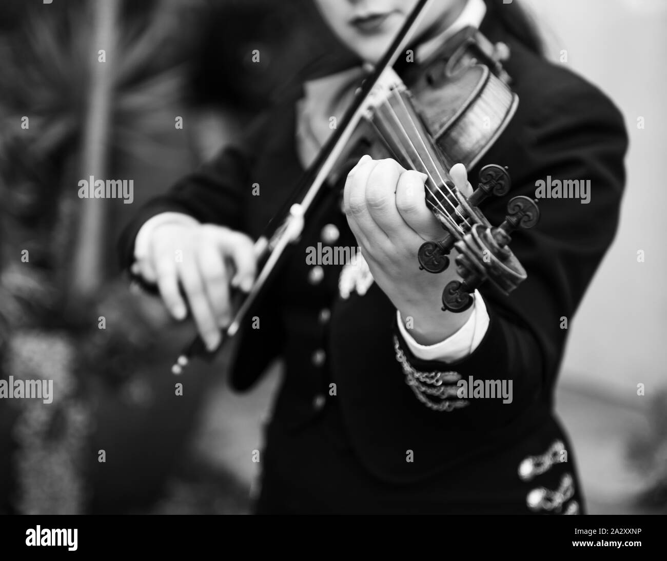 Trumpet traditional Black and White Stock Photos & Images - Alamy