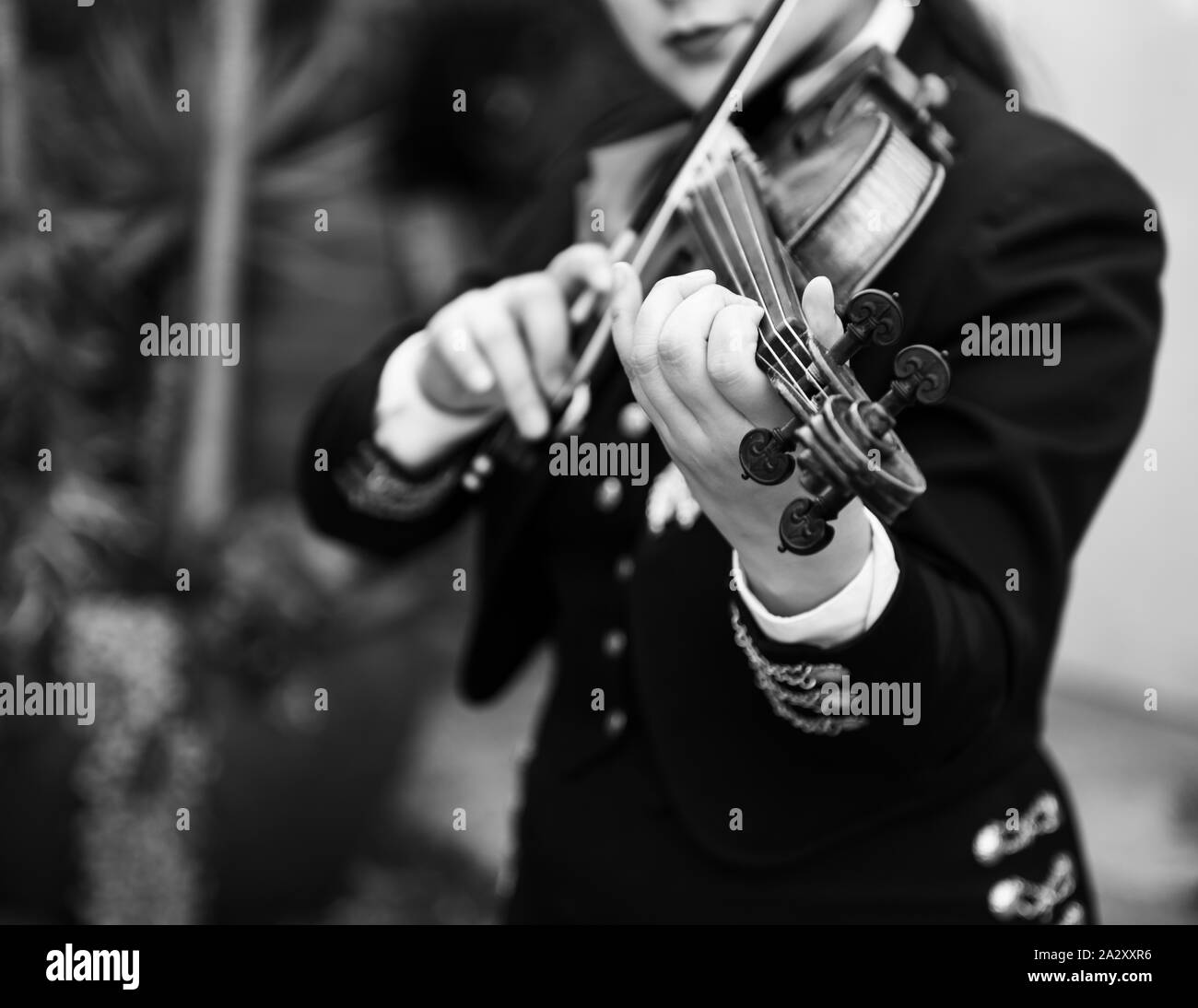 Female mariachi singer Black and White Stock Photos & Images - Alamy