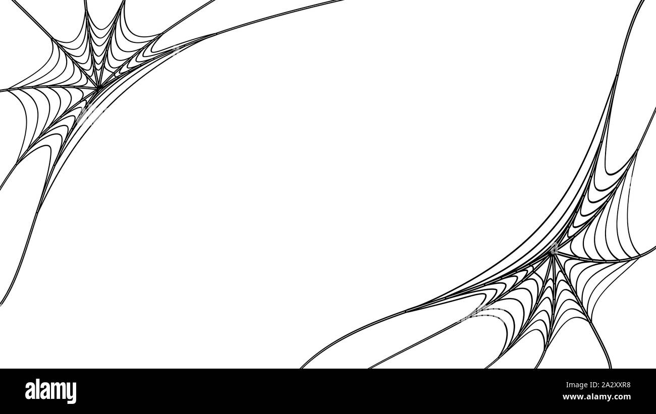 Illustration of spider's web on white background. Halloween scary ...