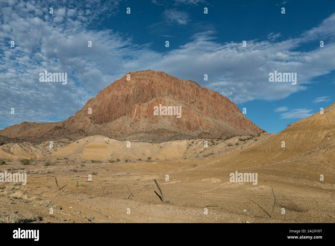 Rugged terrain north of Big Bend National Park in the Trans-Pecos ...