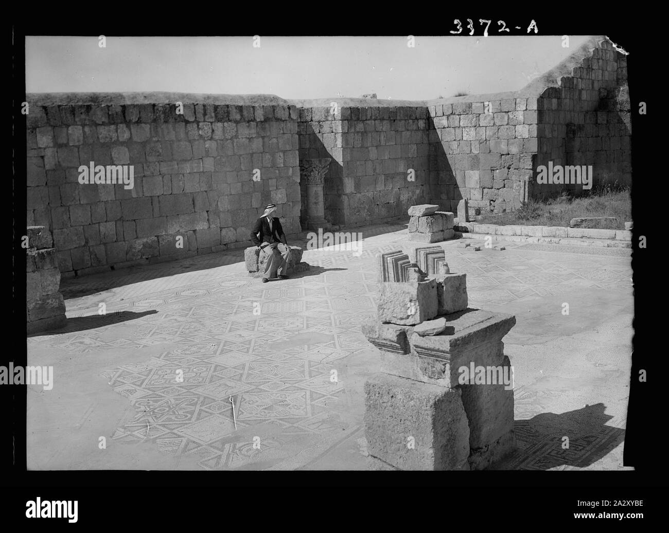 Jerash churches Black and White Stock Photos & Images - Alamy