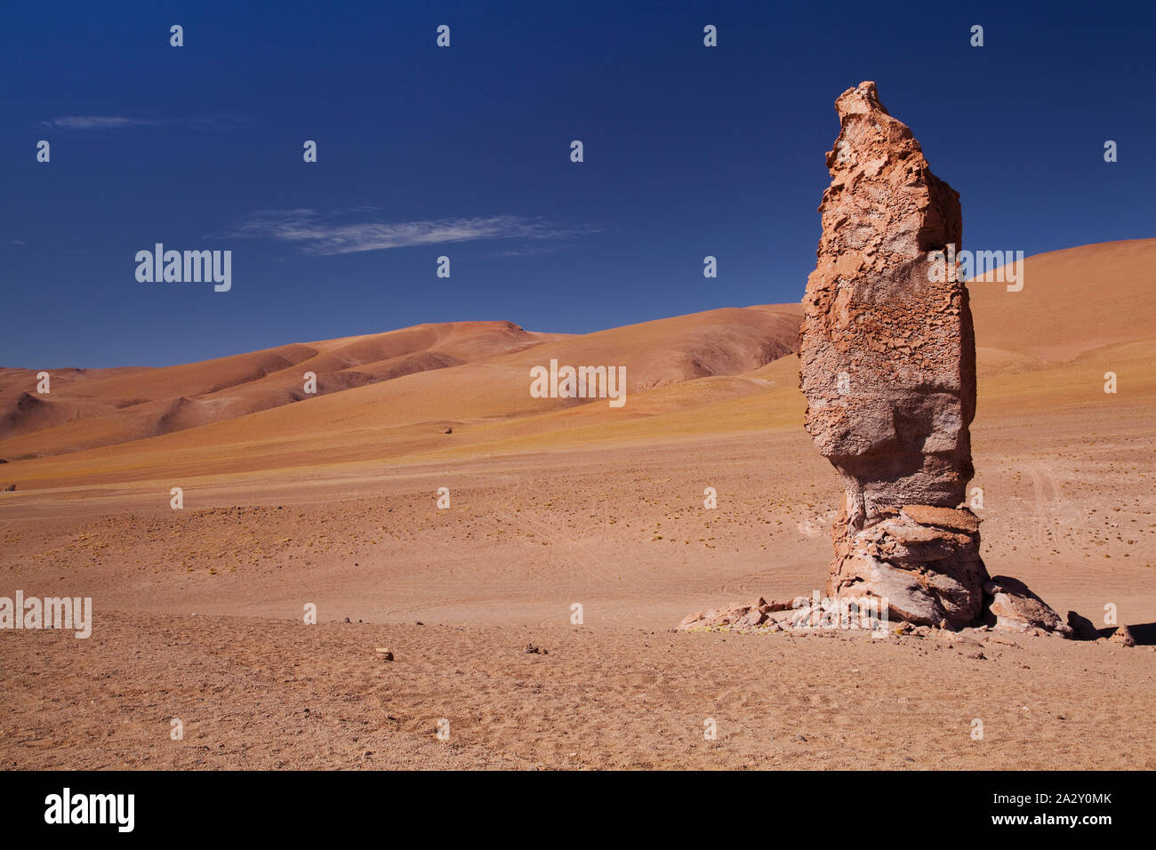 Rock spire in Los Flamencos National Reserve, Chile Stock Photo - Alamy