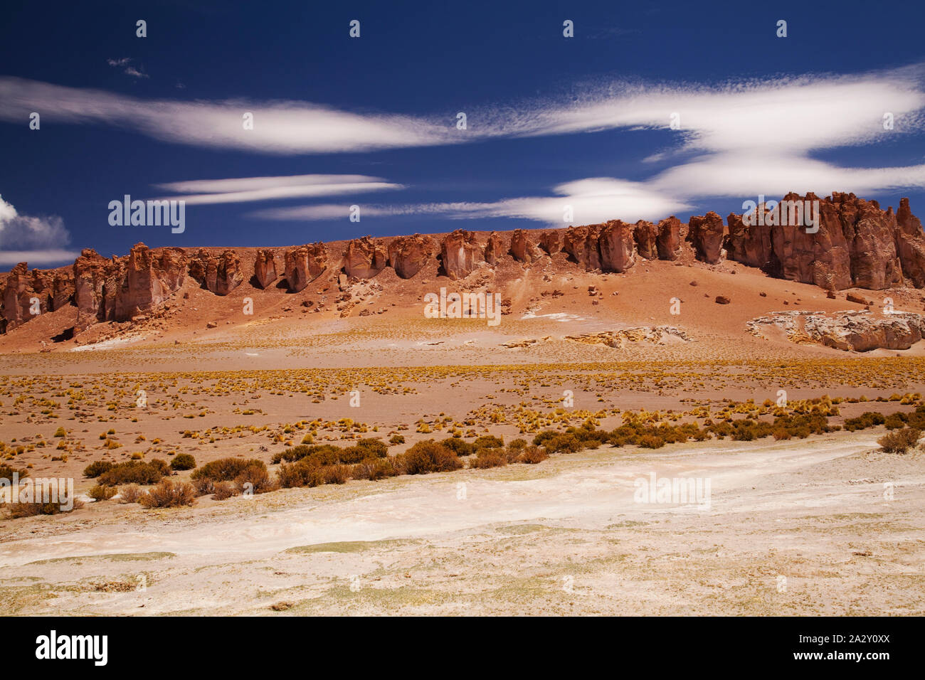 Rock formation in Los Flamencos National Reserve, Chile Stock Photo - Alamy