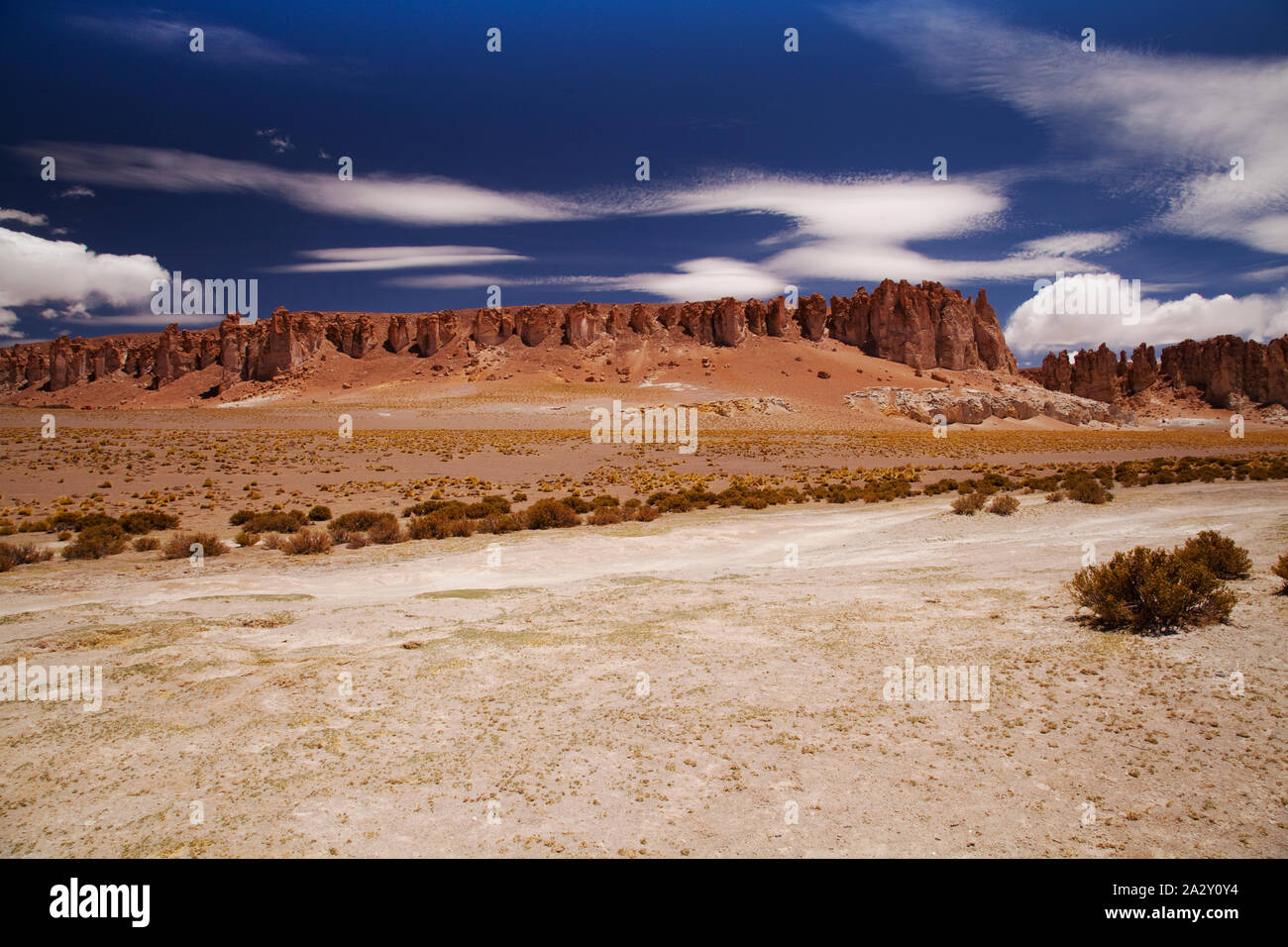 Rock formation in Los Flamencos National Reserve, Chile Stock Photo - Alamy