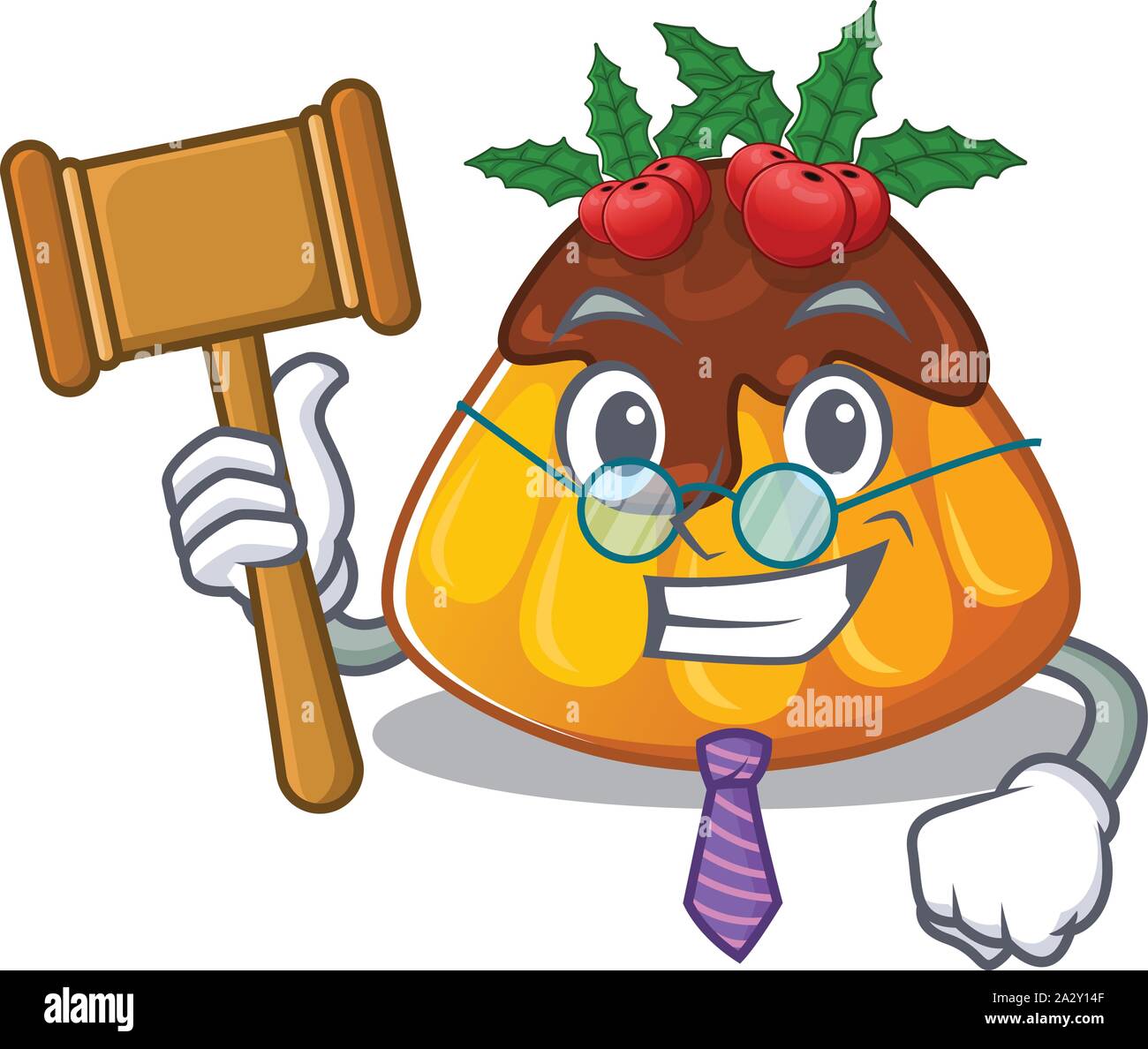 Judge christmas pudding refrigerated in cartoon fridge Stock Vector ...