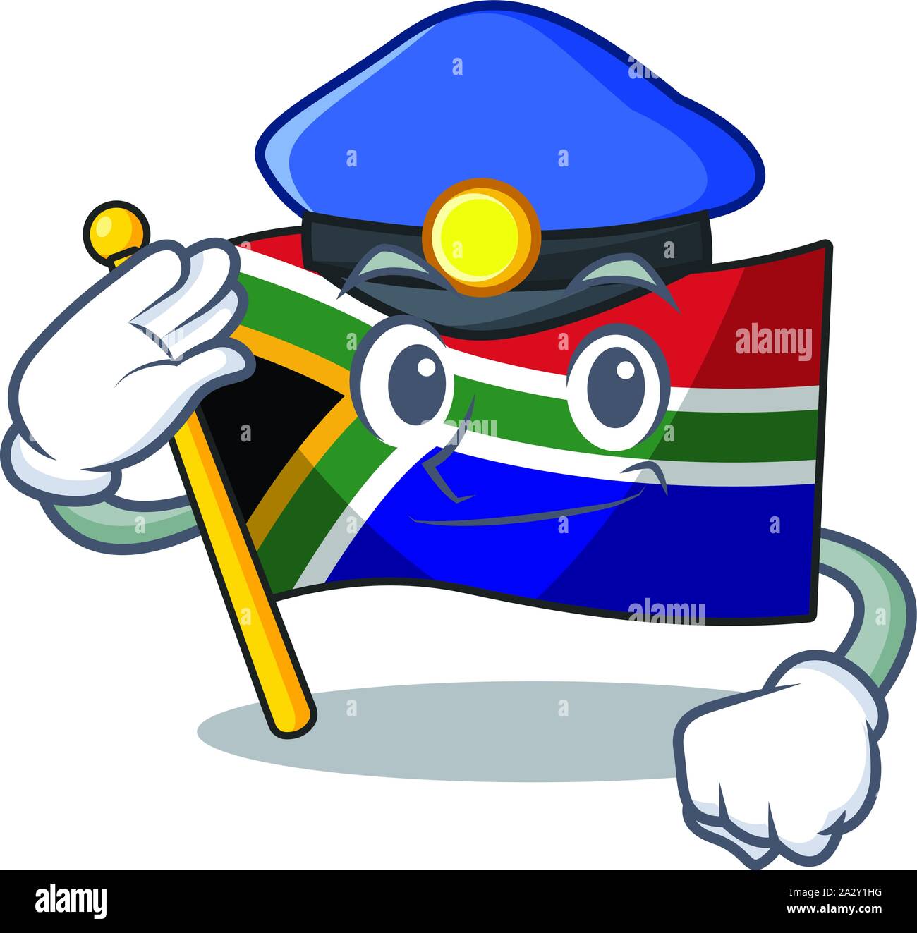 Police flag south africa on a character Stock Vector Image & Art - Alamy