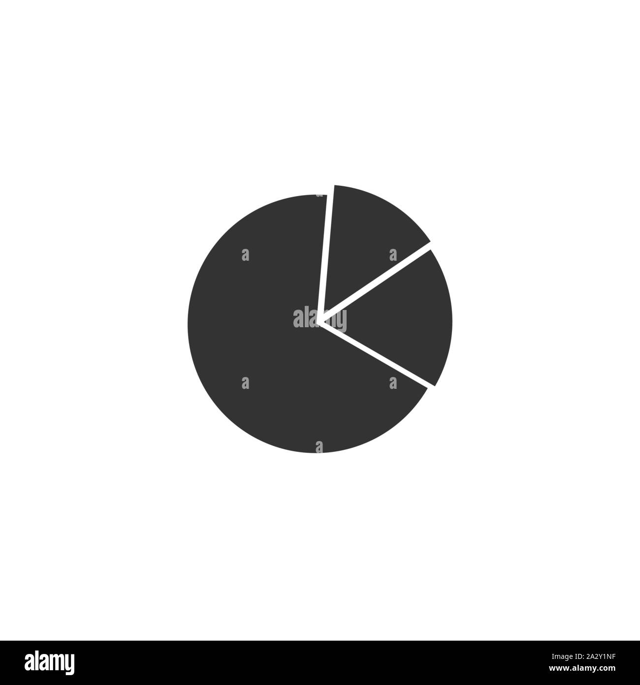 Circular chart, diagram, pie chart icon. Vector illustration, flat design Stock Vector Image ...