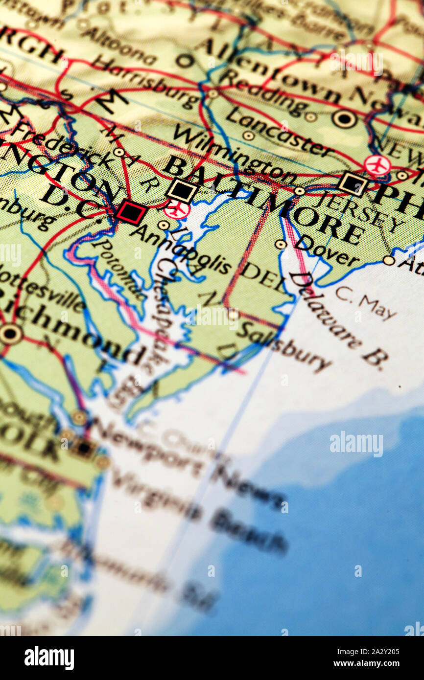 Baltimore city map High Resolution Stock Photography and Images - Alamy