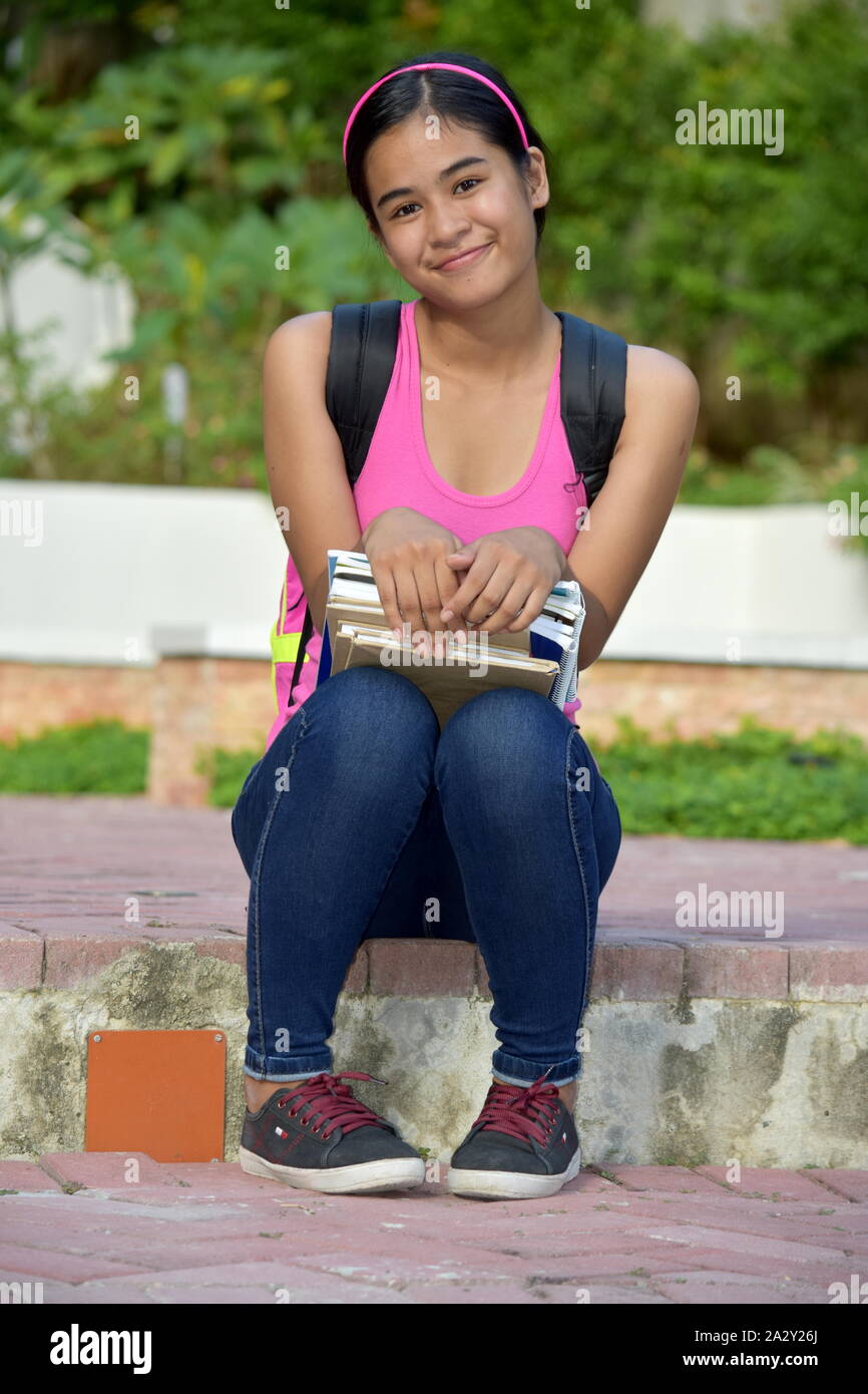 Happy young teenage student hi-res stock photography and images - Alamy