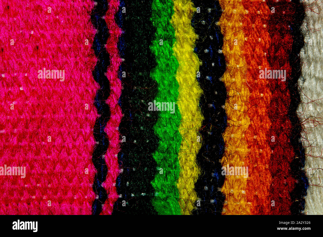 Colourful Thread Woven fabric Texture Abstract Stock Photo - Alamy
