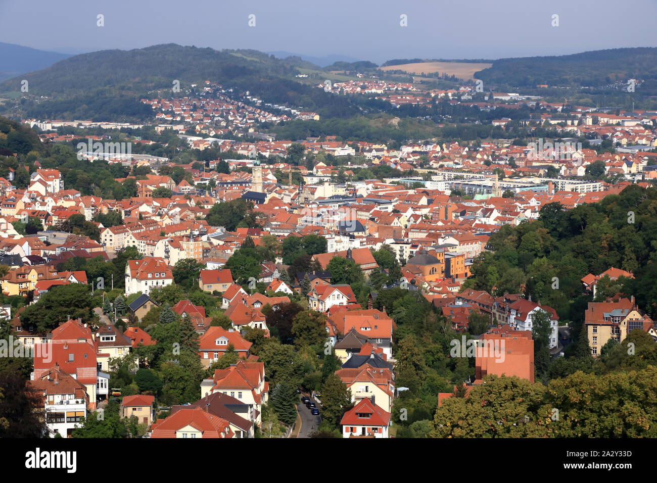 View over Eisenach, Thuringia in Germany Stock Photo - Alamy