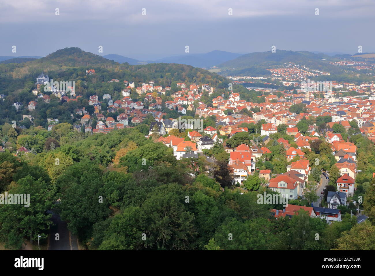 View over Eisenach, Thuringia in Germany Stock Photo - Alamy