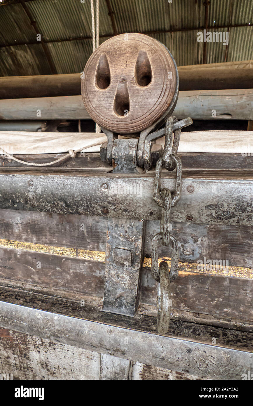 Wooden deadeye hi-res stock photography and images - Alamy