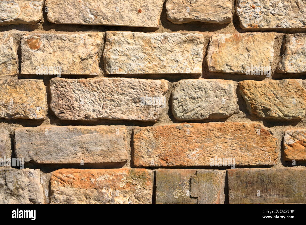 A Vintage grunge sandstone blocks wall texture Stock Photo - Alamy