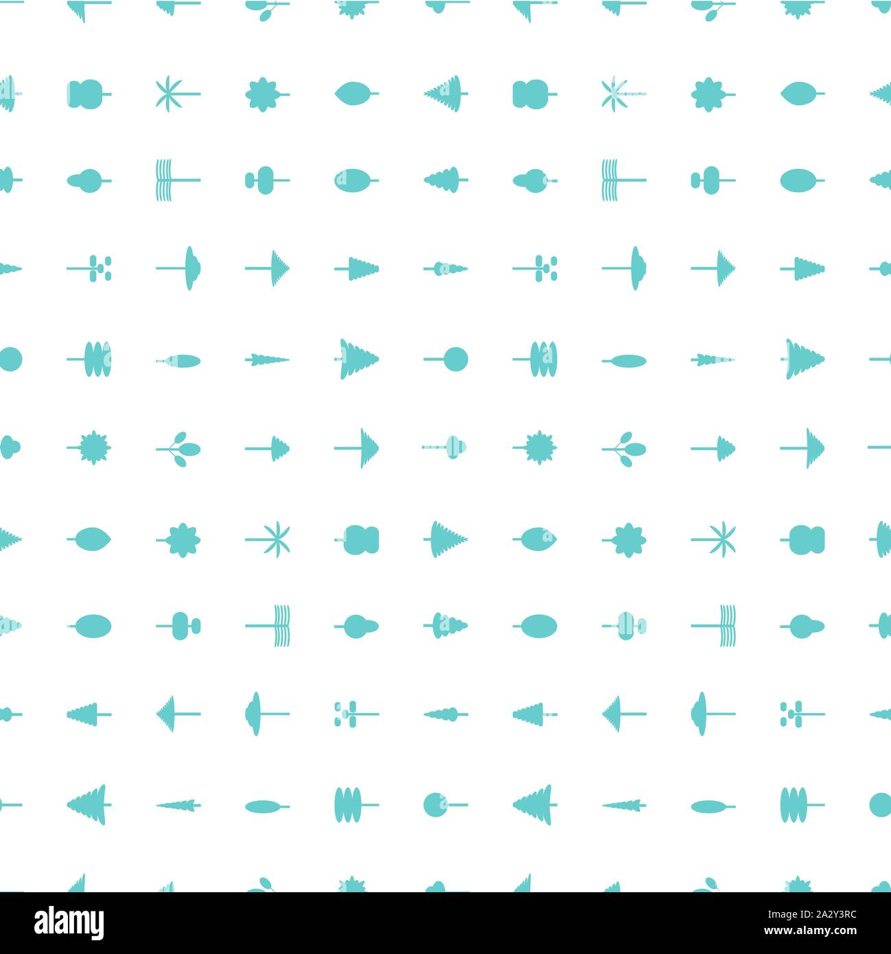 Vector seamless pattern with trees icon elements Stock Vector Image ...